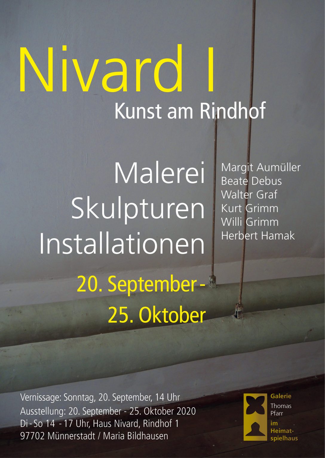 Ausstellungen – Galerie Thomas Pfarr im Heimatspielhaus